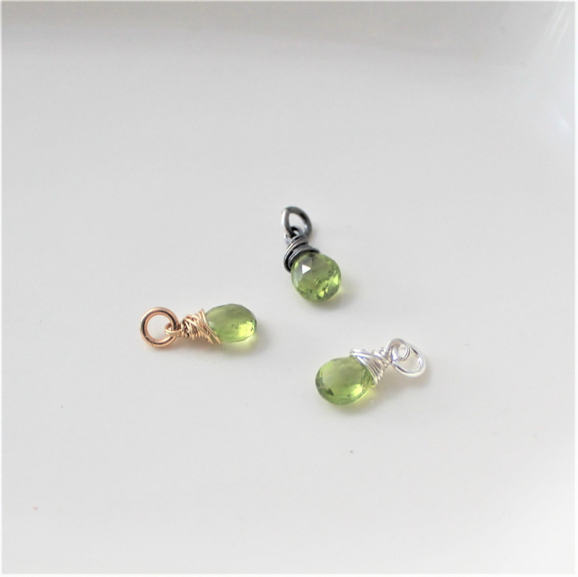 Peridot Charm August Birthstone Charm Peridot Pendant | Etsy