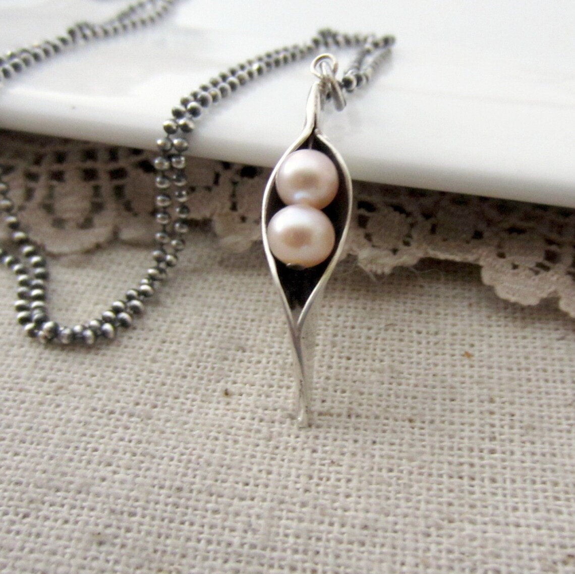 Two Peas in a Pod Necklace 2 Peas in a Pod Jewelry Best - Etsy