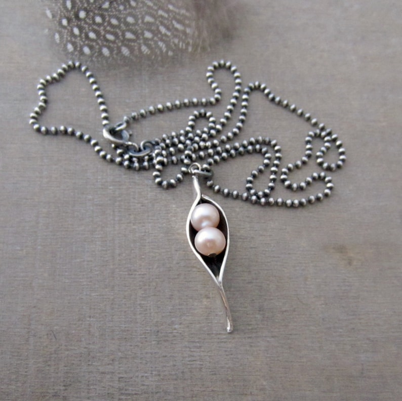 Two Peas in a Pod Necklace 2 Peas in a Pod Jewelry Best - Etsy