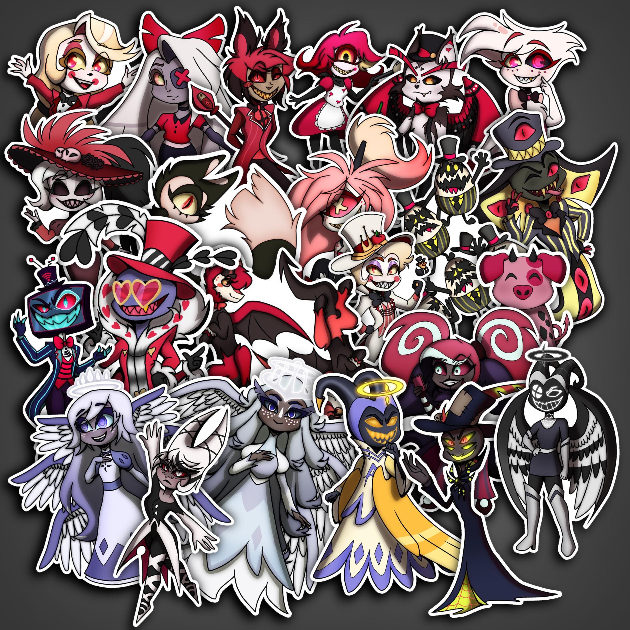 Hazbin Hotel Stickers (individual) - Etsy