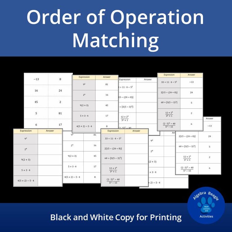 Exponents, Radicals, Number Property, Order of Operations, and ...