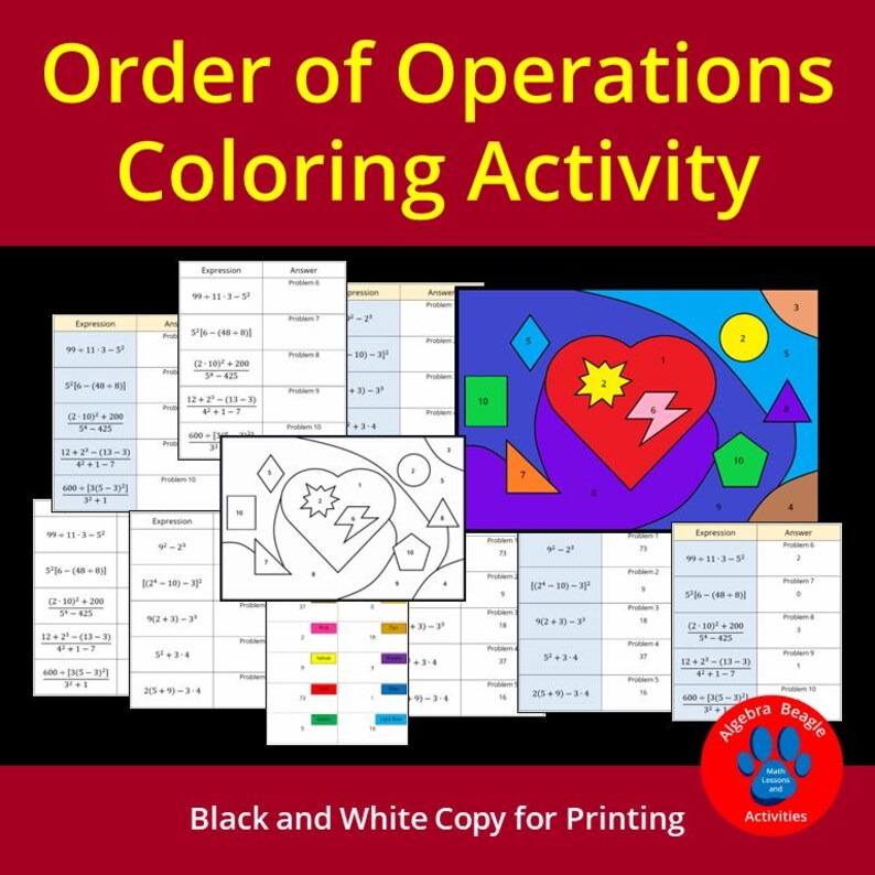 Exponents, Radicals, Number Property, Order of Operations, and ...