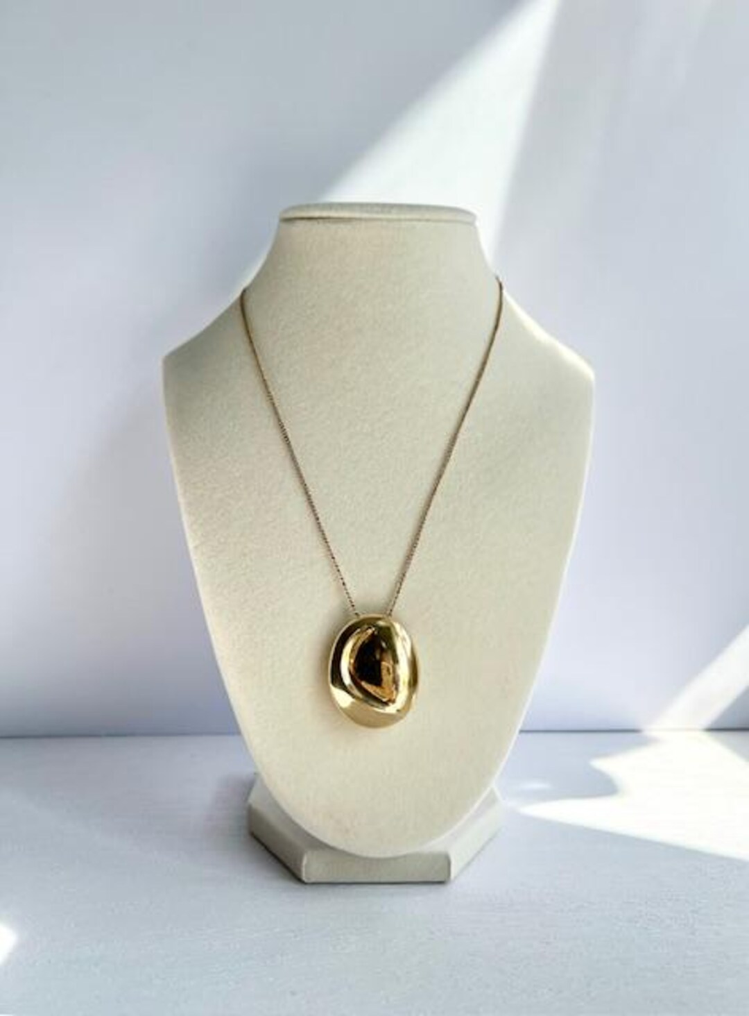 1970s Vintage RARE Stephen B. Solid Perfume Necklace - Gold-tone ...