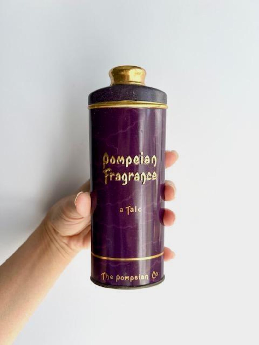 Vintage/ Antique 1920s Pompeian Fragrance FULL Talc Powder, Purple ...