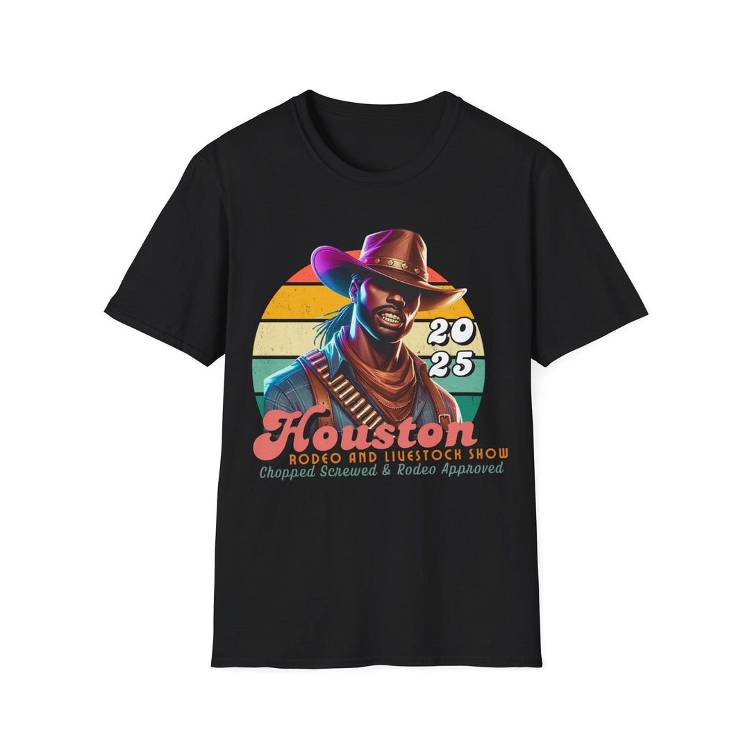 Houston Rodeo Show T-shirt, Vintage Graphic Tee, Unisex Softstyle Top ...
