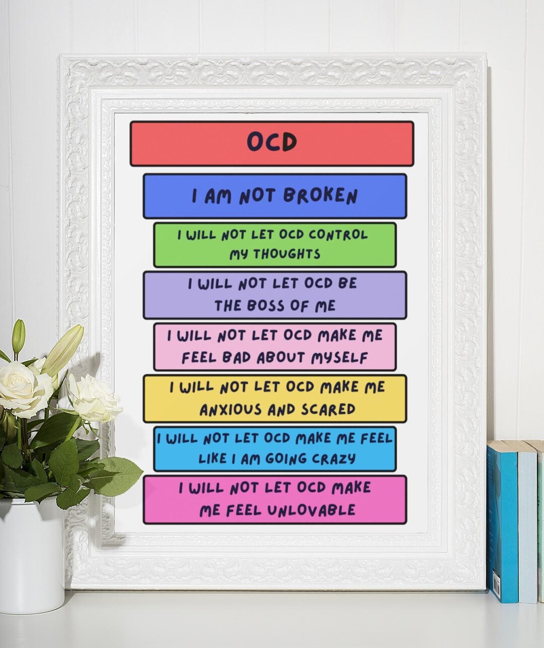 OCD Therapy Tool Neurospicy Mental Health Print Obsessive Compulsive ...