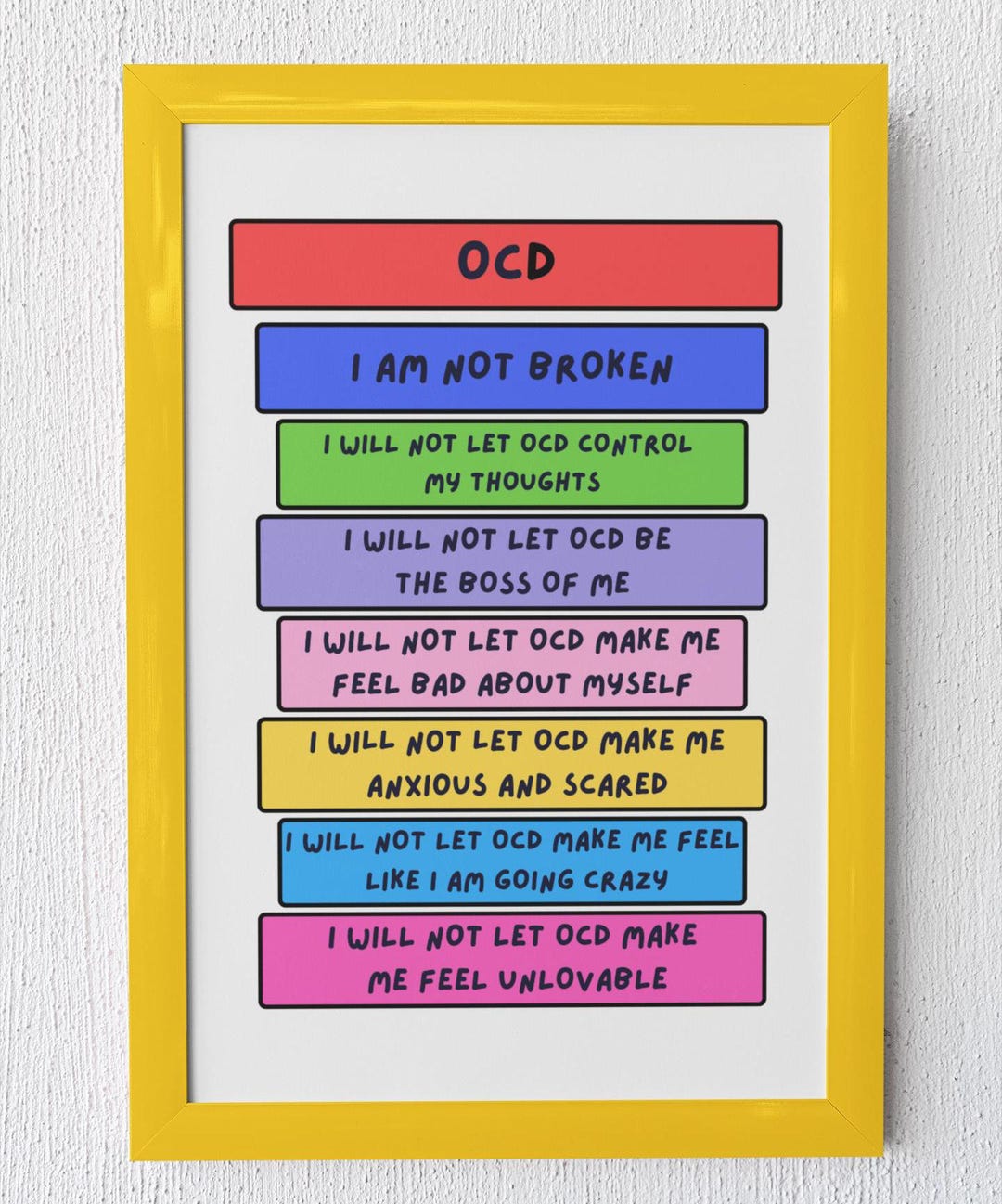 OCD Therapy Tool Neurospicy Mental Health Print Obsessive Compulsive ...