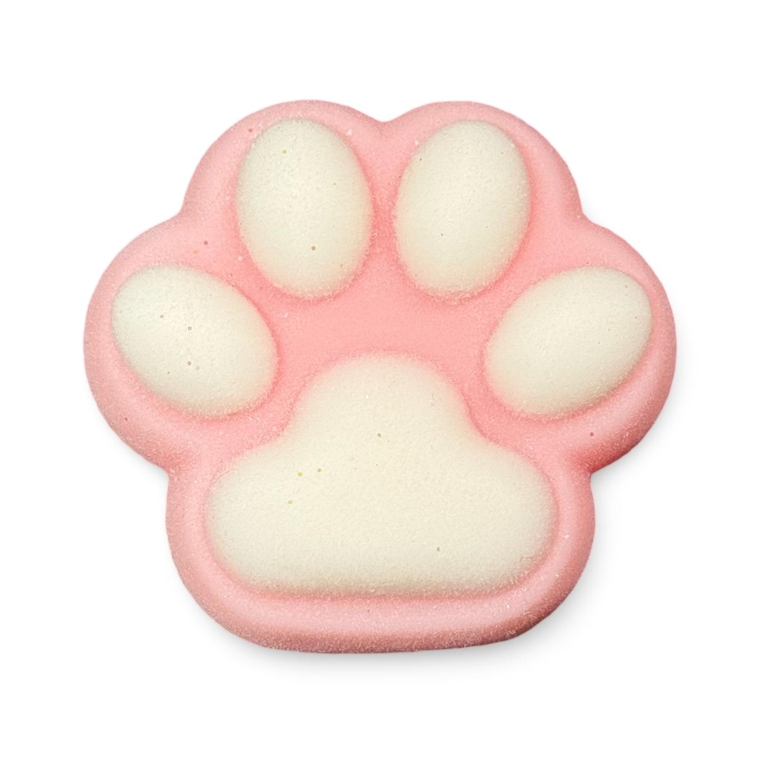 Jumbo Squishy Pink Paw Print – Taba Inspired, Super Soft Sensory Fidget ...