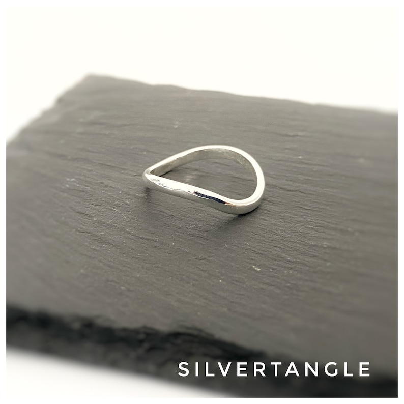 Smooth Silver Wavy Hallmarked Thumb Ring Sterling Silver - Etsy