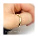 Hallmarked 9ct Gold Wavy Thumb Ring - Solid Gold Ring - 9ct Gold Ring ...