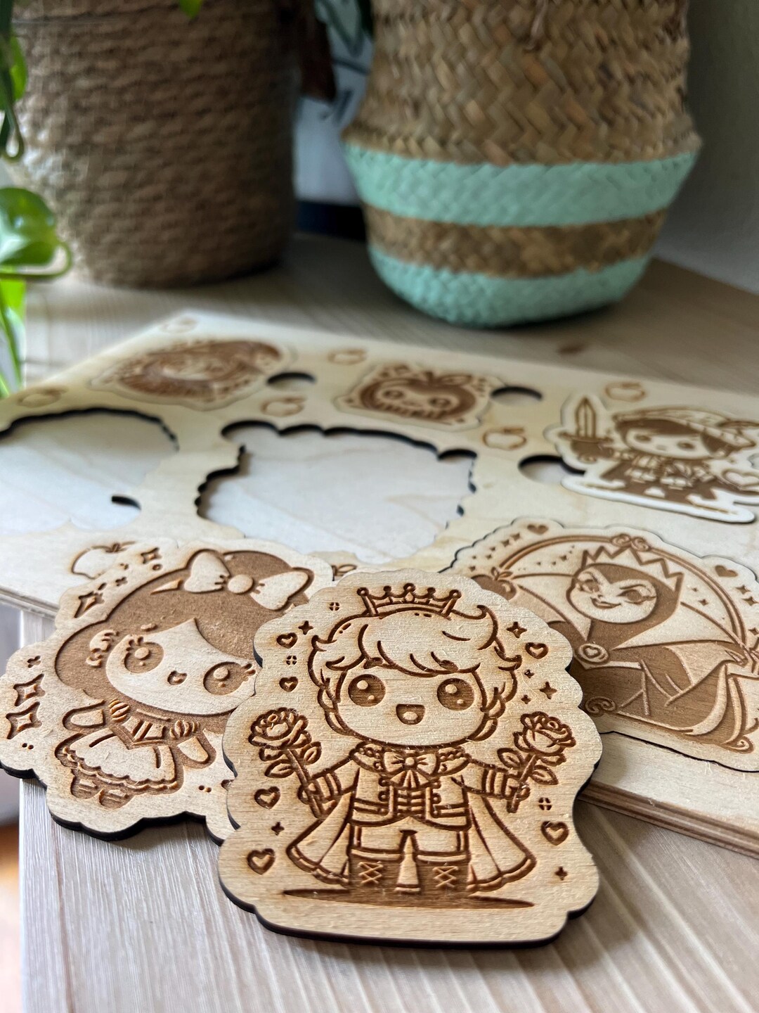 Snow White Inlay Puzzle Laser Cut File SVG & PNG Digital Download DIY ...