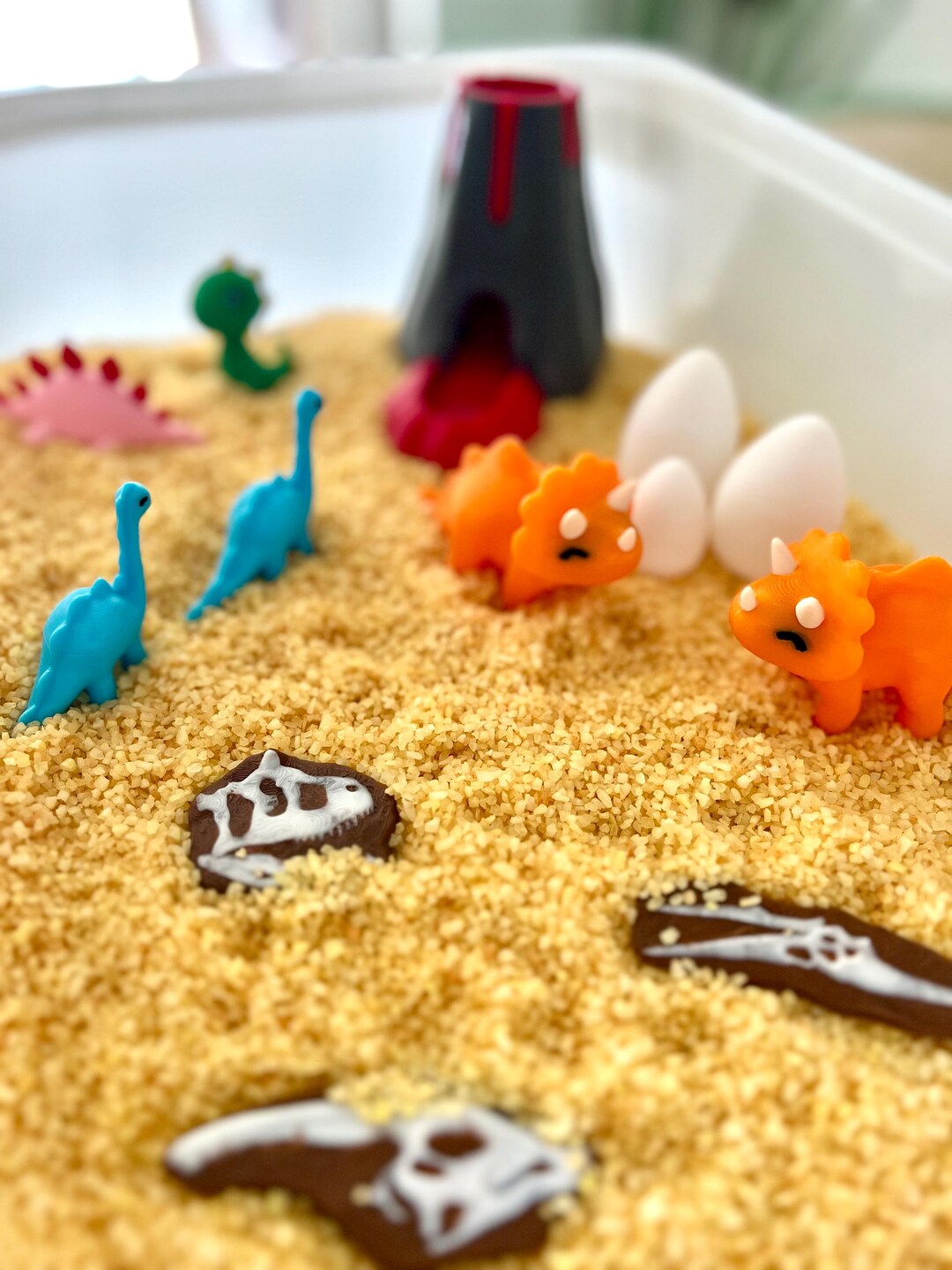 Dinosaur Sensory Tray Fun and Educational Play Set for Kids - Etsy