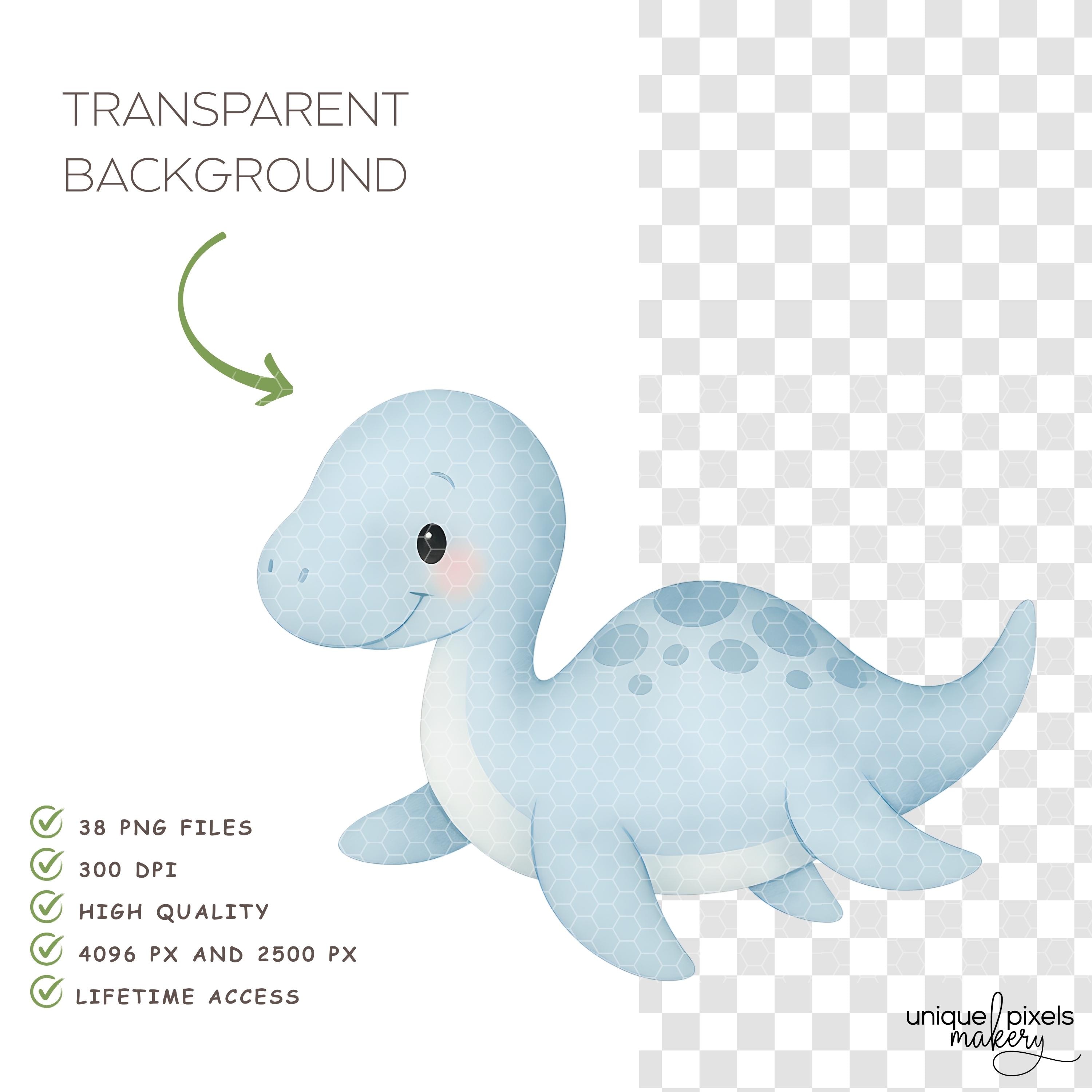 Baby Dinosaur Clipart Transparent PNG | Watercolor Dino With Jungle ...