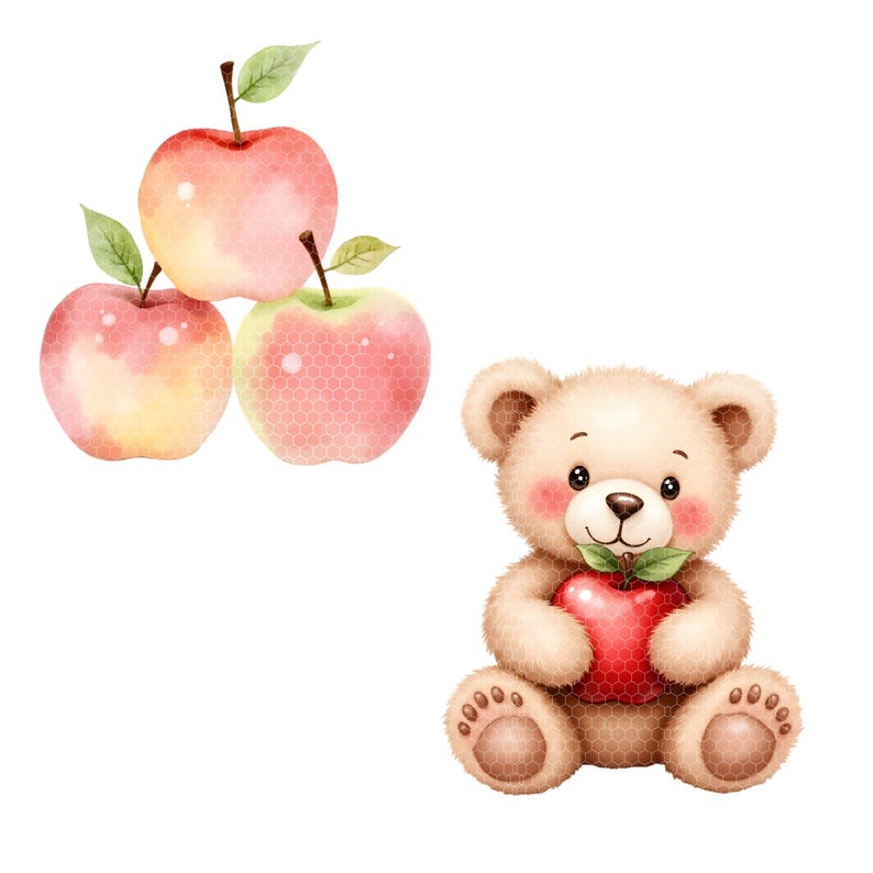 Harvest Apple Orchard Clipart | Fall Apple Picking Transparent PNG ...