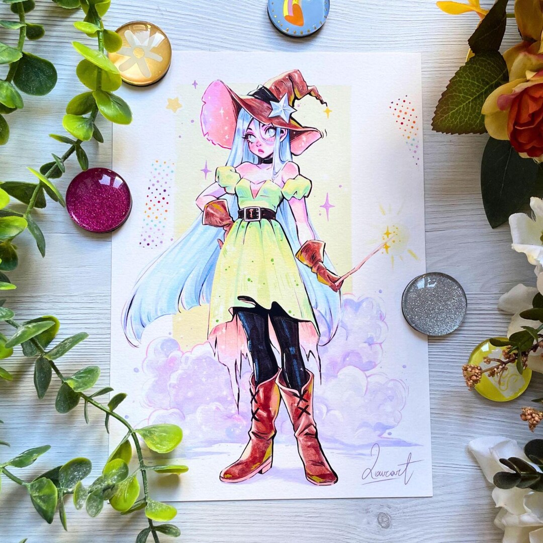 Witch Halley Print: A5 Fine Art Paper, Hand-signed - Etsy