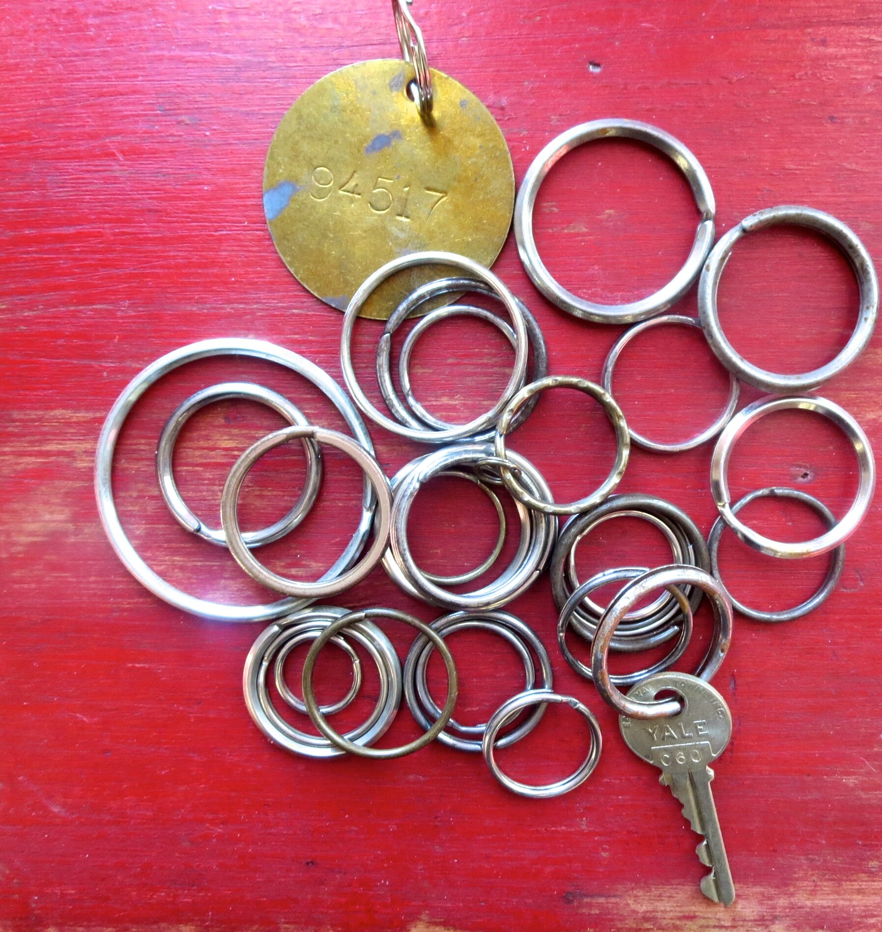 DESTASH 25 Vintage key rings Wholesale key rings Bulk split | Etsy