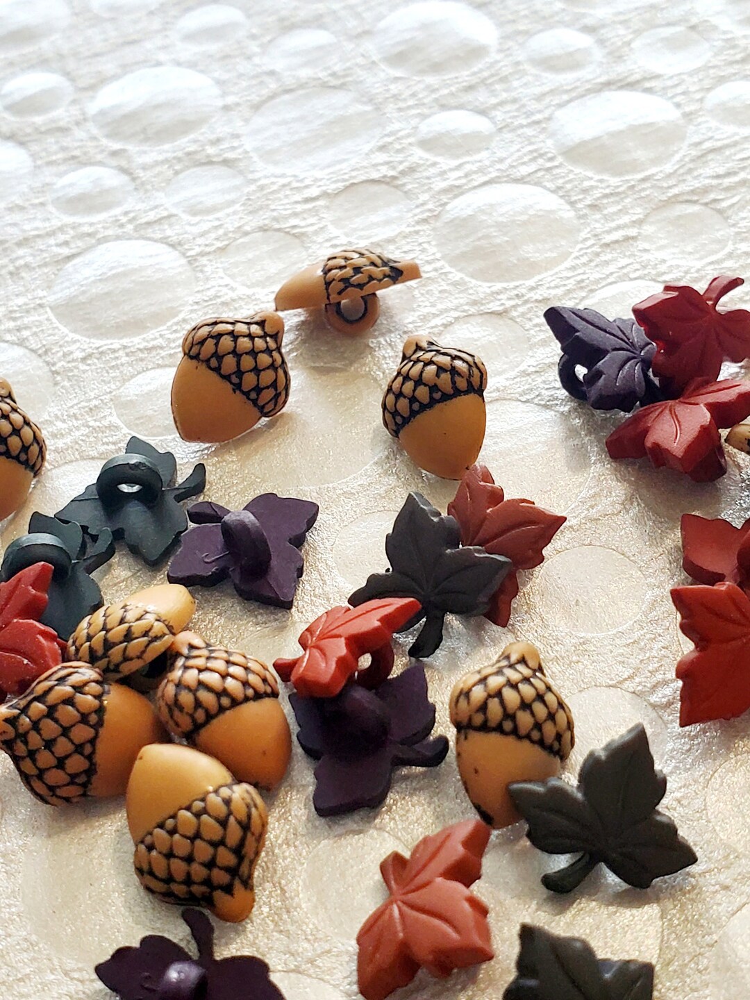 Micro Fall Leaf Shank Buttons - Etsy