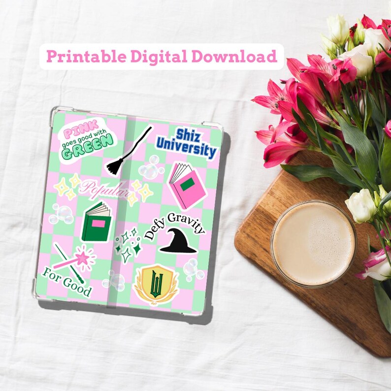 Wicked Witch Pink and Green Printable Kindle Insert for Clear Case ...