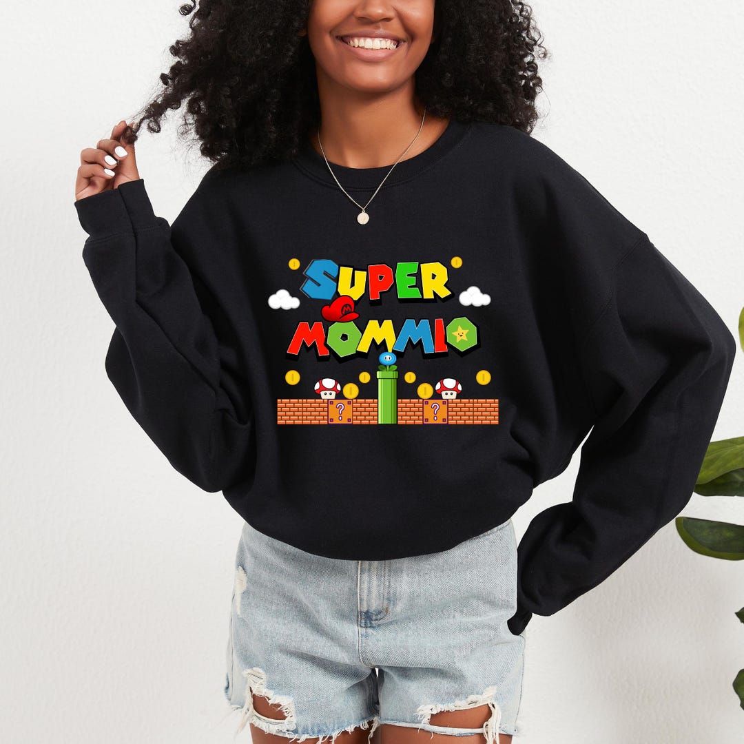 Black Mom Sweatshirt,black Mama Sweatshirt,super Mommio Tee, Super ...
