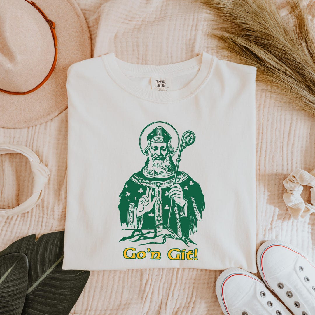 Comfort Colors® Retro Go'n Git Shirt,womens Lucky Shirt,st Patricks Day ...