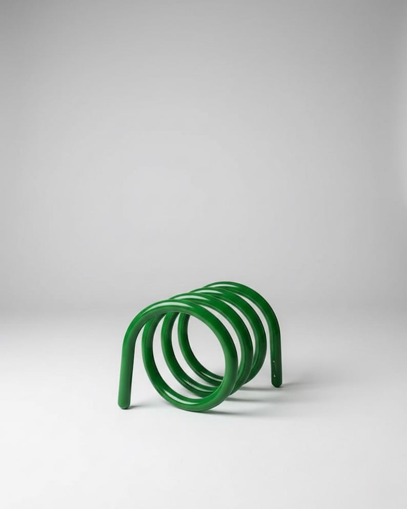Modern Spiral Book Stand, Chrome Magazine Rack - Etsy