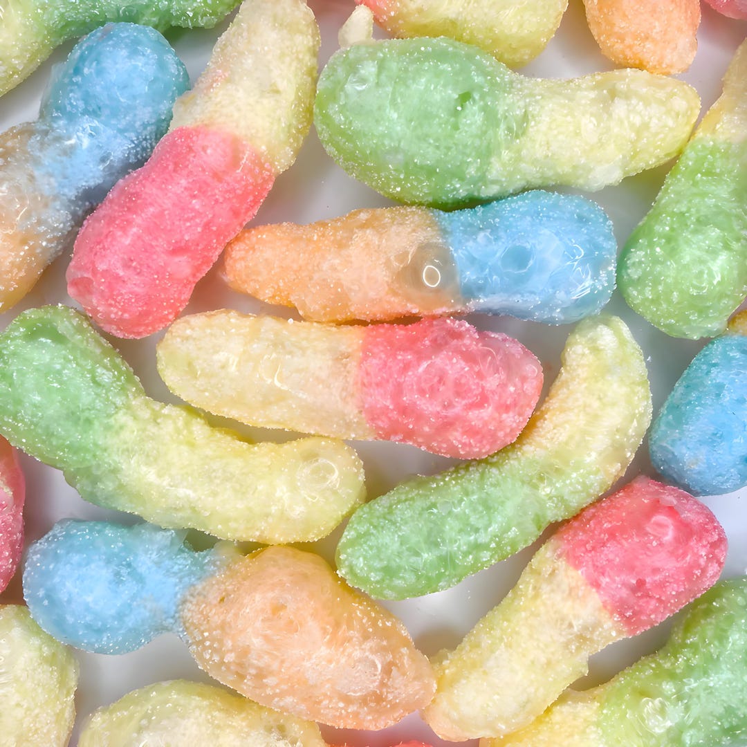 Freeze Dried Sour Gummy Worms - MADE TO Order-*choose Size* - Etsy