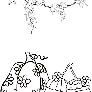 Thanksgiving Coloring Pages - Etsy