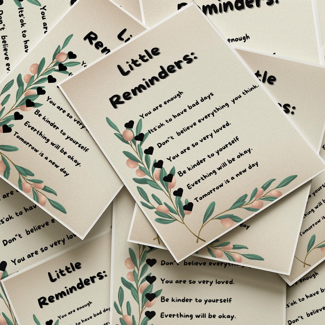 Printable Positive Affirmation Card - Printable Mindset Card - Self ...