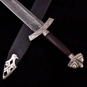 Hand Forged Damascus Steel NORTHMEN Sword, Medieval Viking Sword, Sword ...