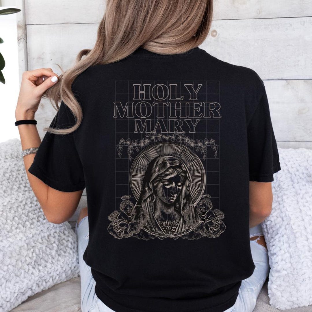 Christian Clothing Holy Mother Mary Tshirt Unisex Shirt Premium T-shirt ...