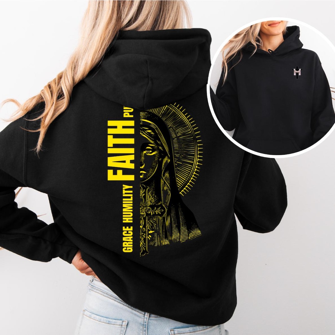 Christian Clothing Holy Mother Mary Hoodie Unisex Hooded Sweatshirt ...