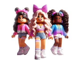 Friends Girl Roblox Girls Png,roblox Girls Sublimation Png Roblox 5 ...