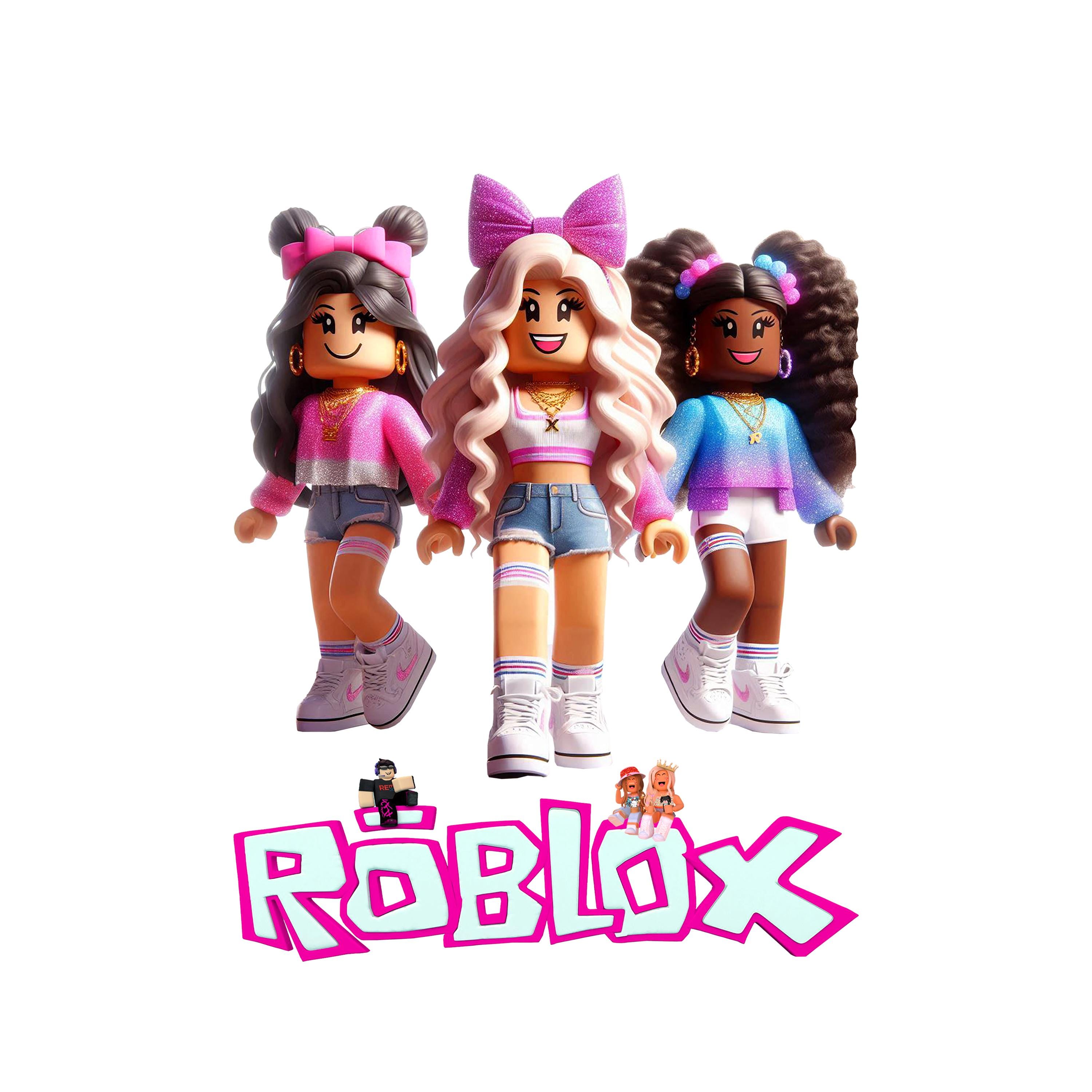 Glitter Roblox Girls Png,roblox Girls Sublimation Png Roblox 5 Designs ...