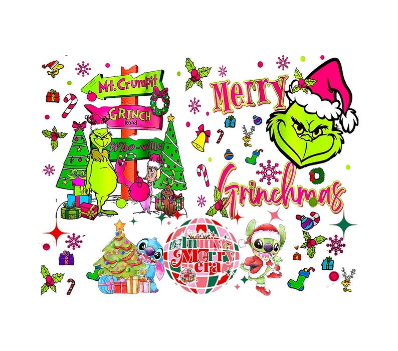 Merry Grintchmas Png Grich Checkered Christmsa Png Plus Grinch Tumbler ...