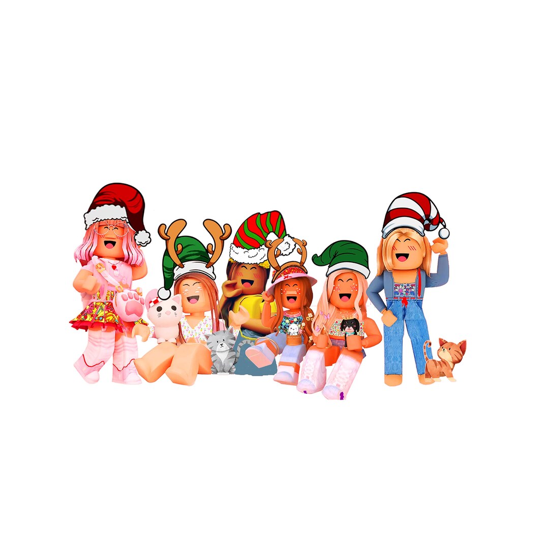 Customizable Christmas Roblox Girls Png Christmas Roblox Bundle Roblox ...