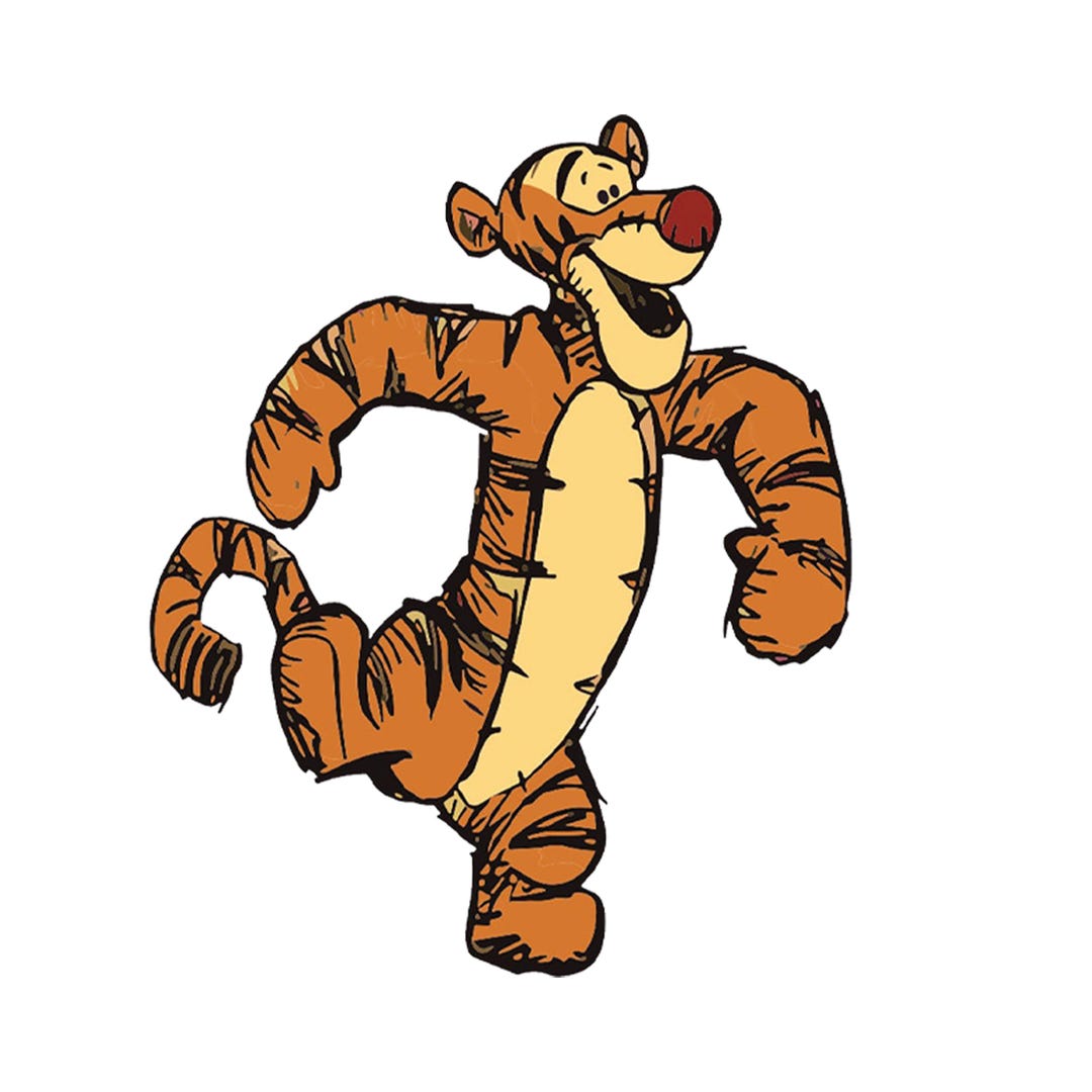 Classic Tigger Png Tigger Png Vintage Tigger Png Classic Pooh Bear and Tigger Friend Png Tigger ...