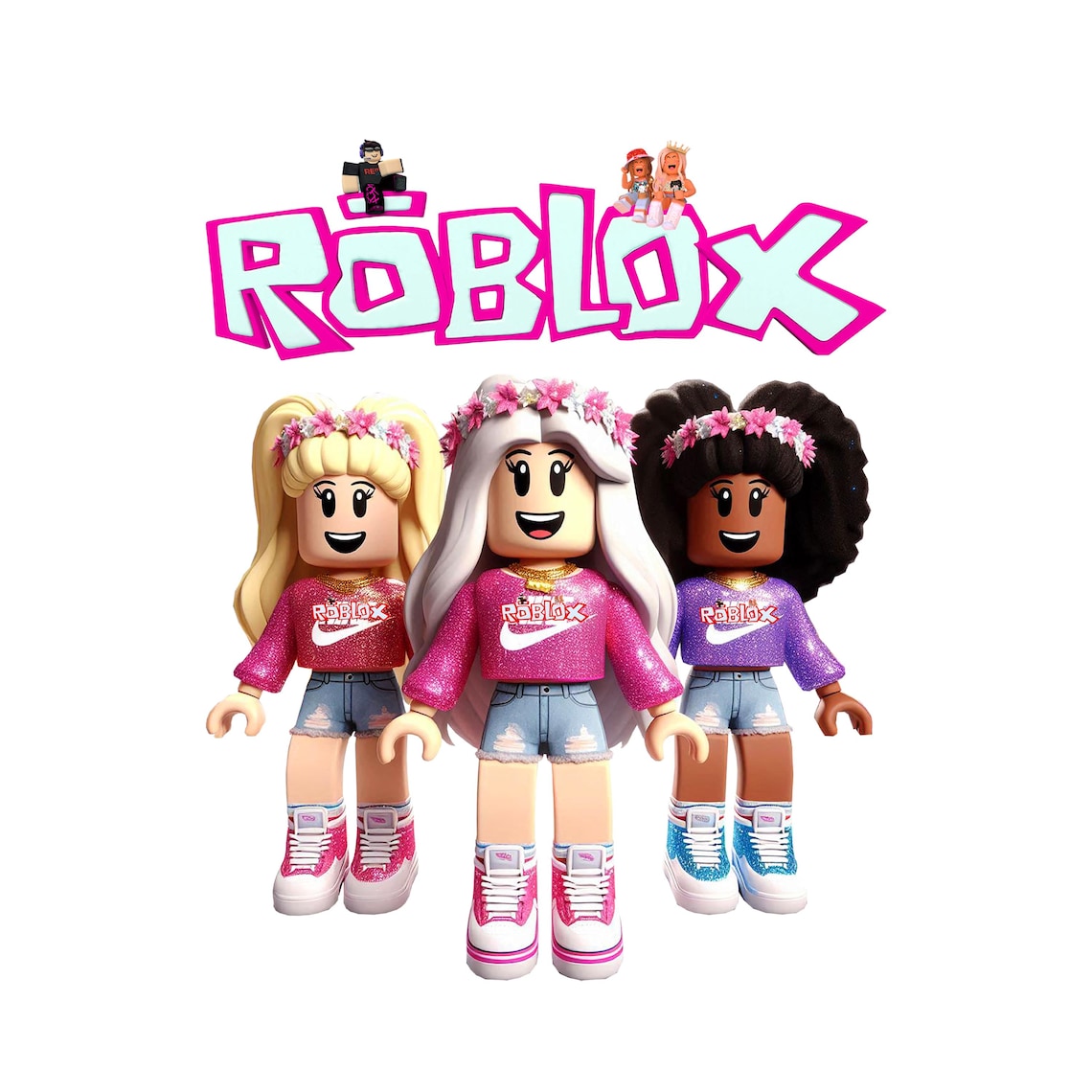 New Roblox Girls Png,roblox Girls Sublimation Png Roblox 5 Designs ...