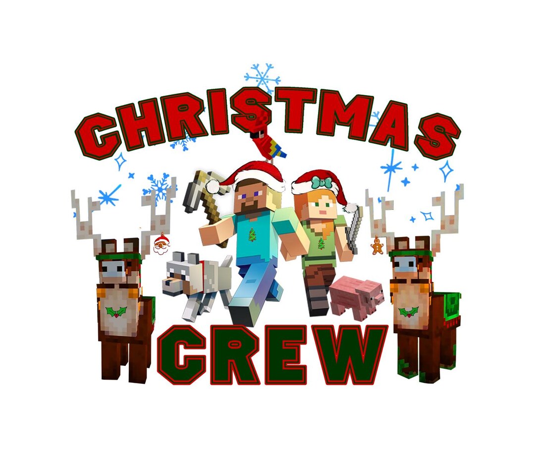 Game Mine Christmsa Crew Png , Crafter Christmsa Crew Png Bundle ...