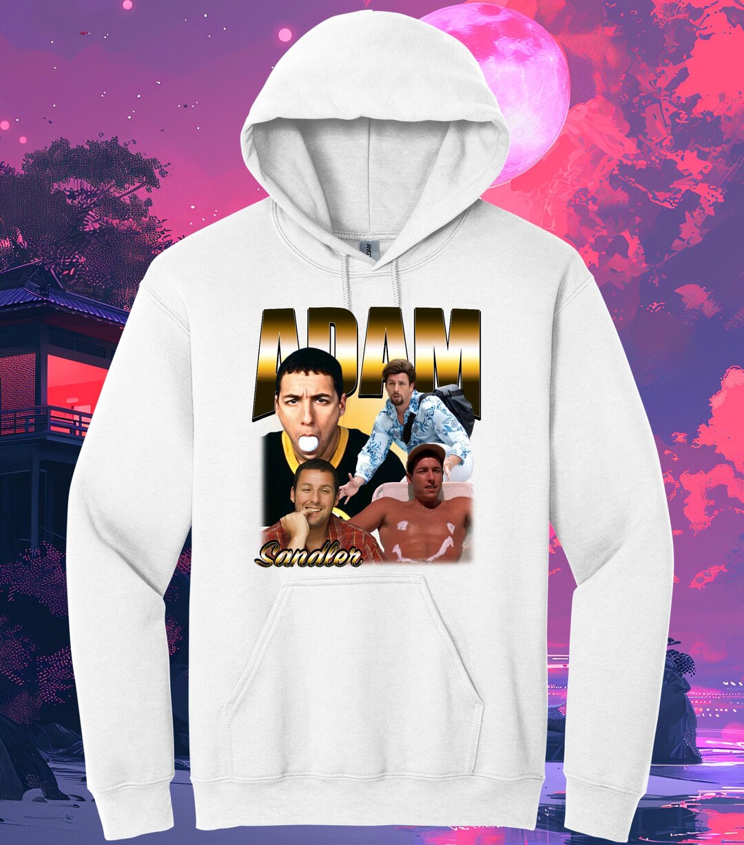Adam Sandler Hoodie, Adam Sandler Happy Hoodie, Grown Ups Adam Sandler ...