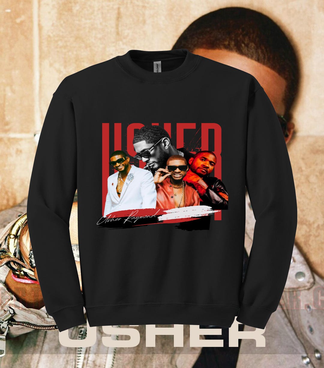 Usher 2024 World Tour Sweatshirt, Usher Past Present Future World Tour ...