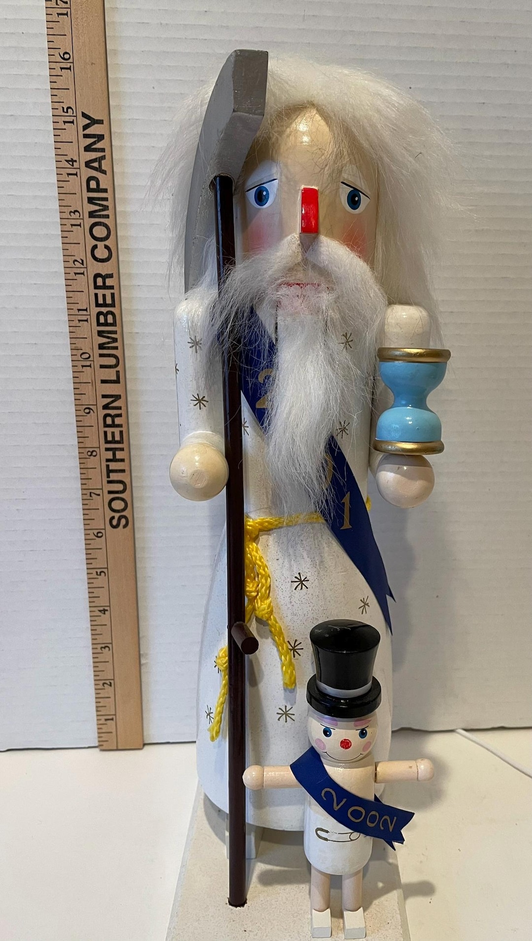 Vintage Father Time Nutcracker - Etsy