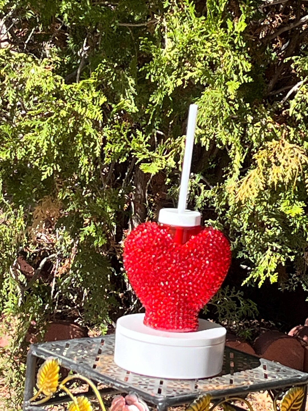 Valentine’s Day Light-up Plastic Cup Blinged With Red Glass Rhinestones ...