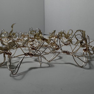 Gold -copper Wire Star Ornaments - Set of 6 - Etsy