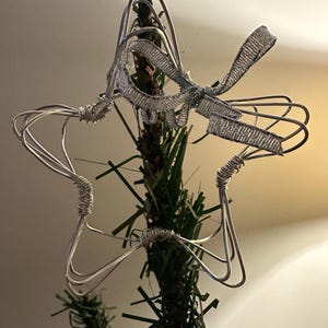 SILVER -copper Wire Star Ornaments - Set of 6 - Etsy