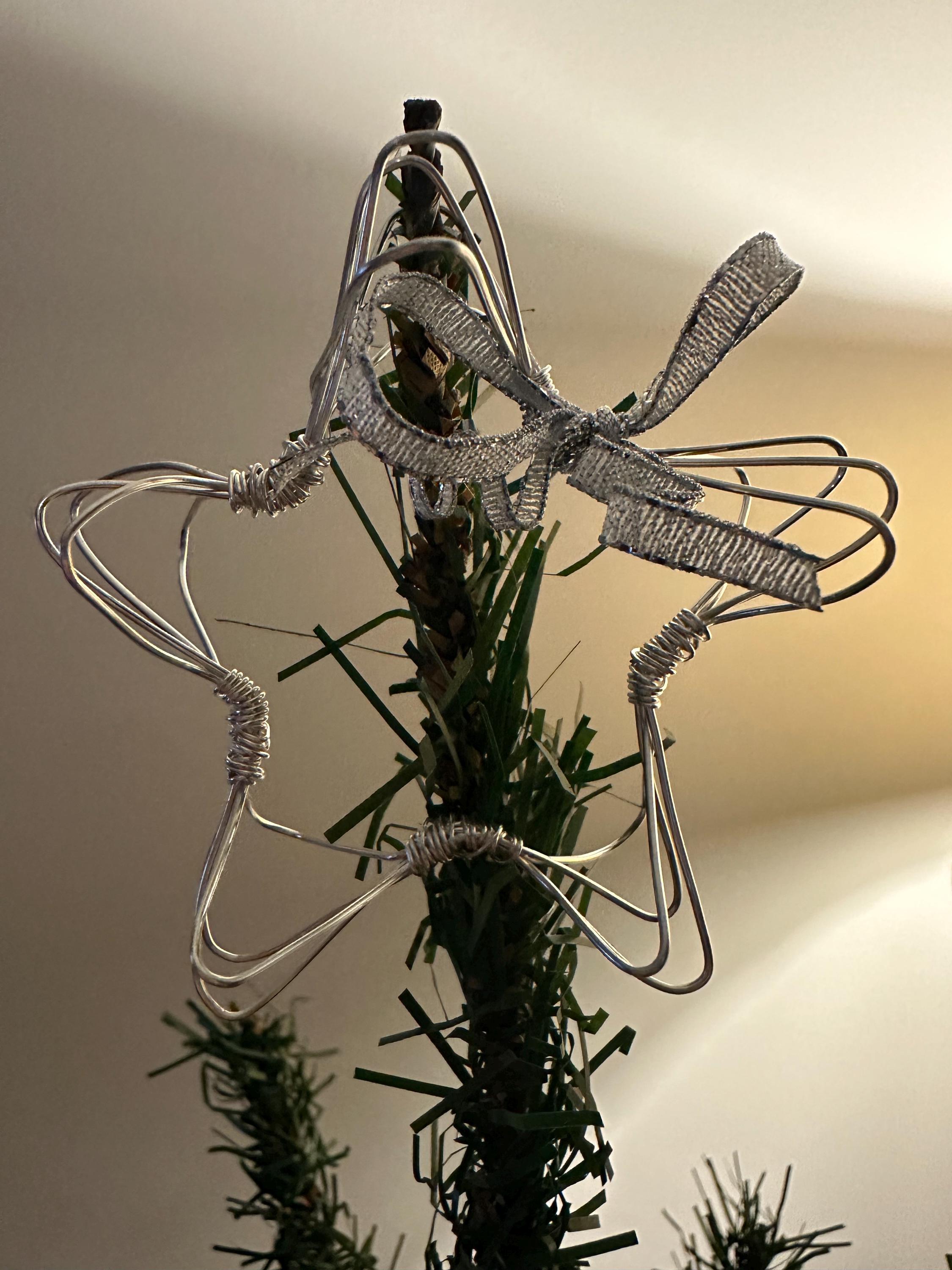 SILVER -copper Wire Star Ornaments - Set of 6 - Etsy