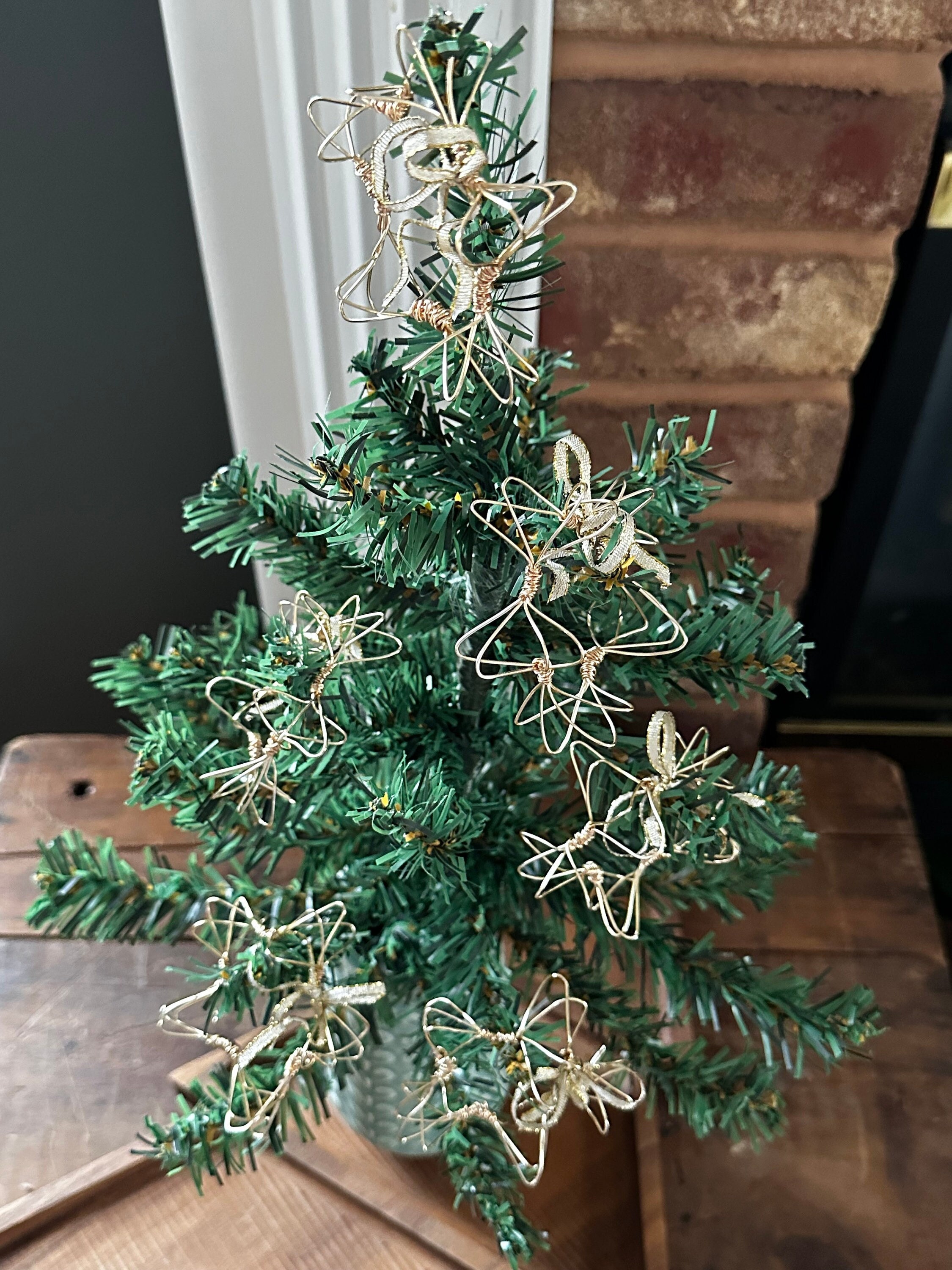 Gold copper Wire Star Ornaments Set of 6 - Etsy