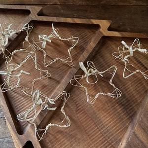 Gold -copper Wire Star Ornaments - Set of 6 - Etsy