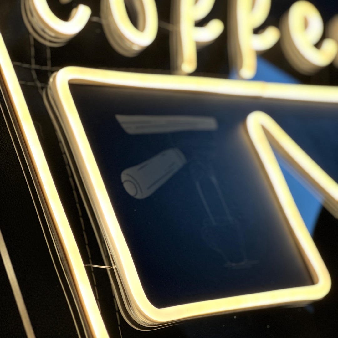 Coffee Neon Sign, LED Cafe Sign, Custom Business Neon Light, Coffee ...