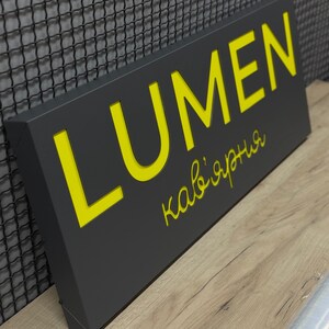 Business LED Lightbox Sign, Custom Backlit Shop Sign, Outdoor/indoor ...