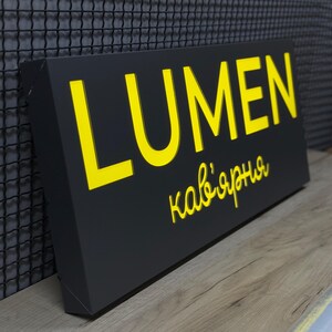 Business LED Lightbox Sign, Custom Backlit Shop Sign, Outdoor/indoor ...